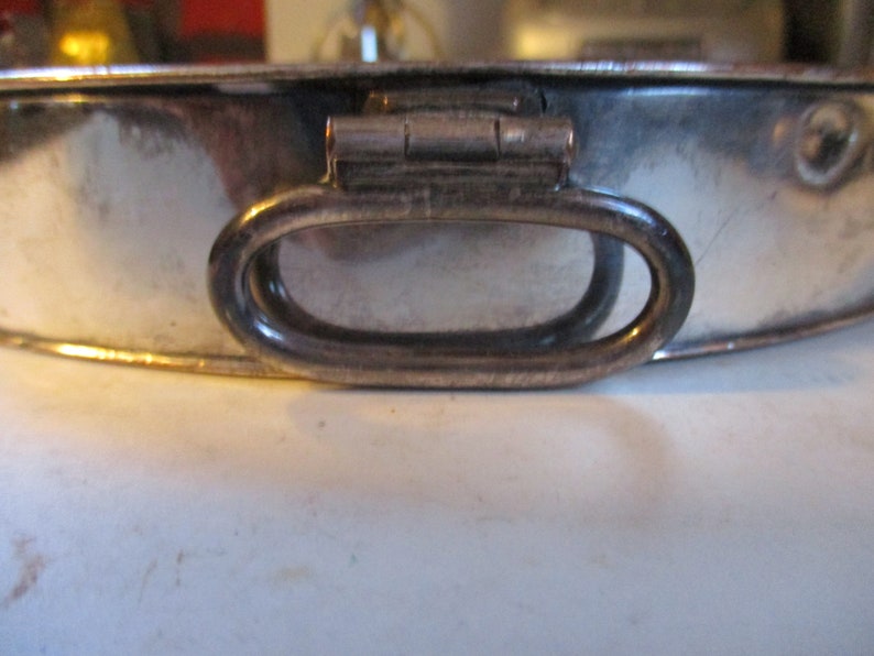 Antique Silverplate Heated Trivet With Heraldic Stag and Crown - Etsy