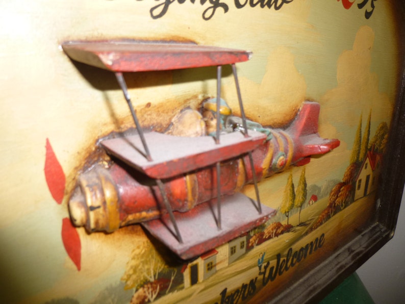 Captain Jacob's Flying School Red Triplane and Pilot - Etsy