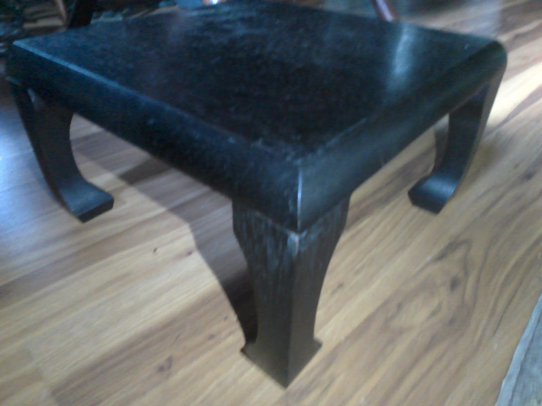 Chinese Opium Table Wood Vase or Plant Stand-6.25 Elevated Form 11 Sq ...