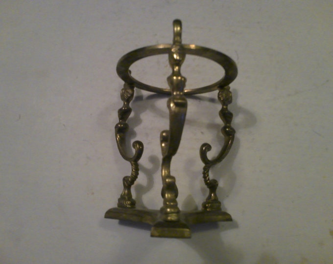 Brass Display Stand - 3 Legged Brass Form 6.25" High Displays Orbs ...