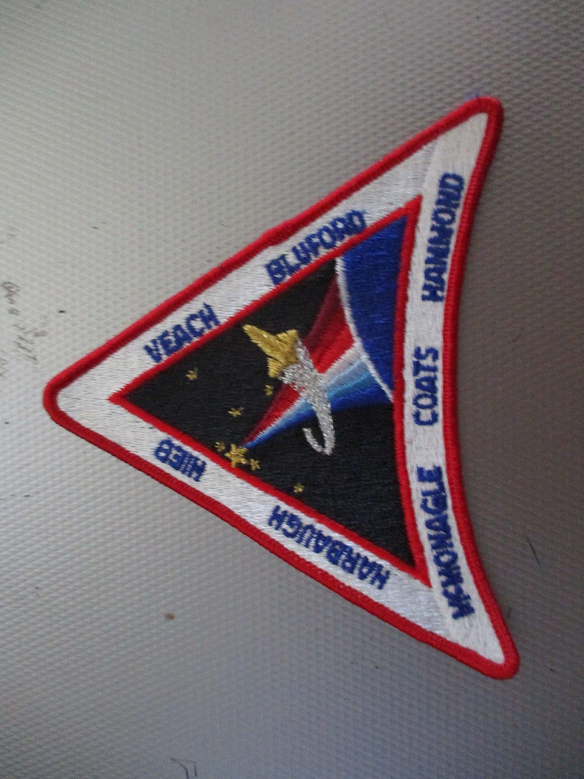 Space Shuttle Mission Patch patch fun vintage triangular | Etsy