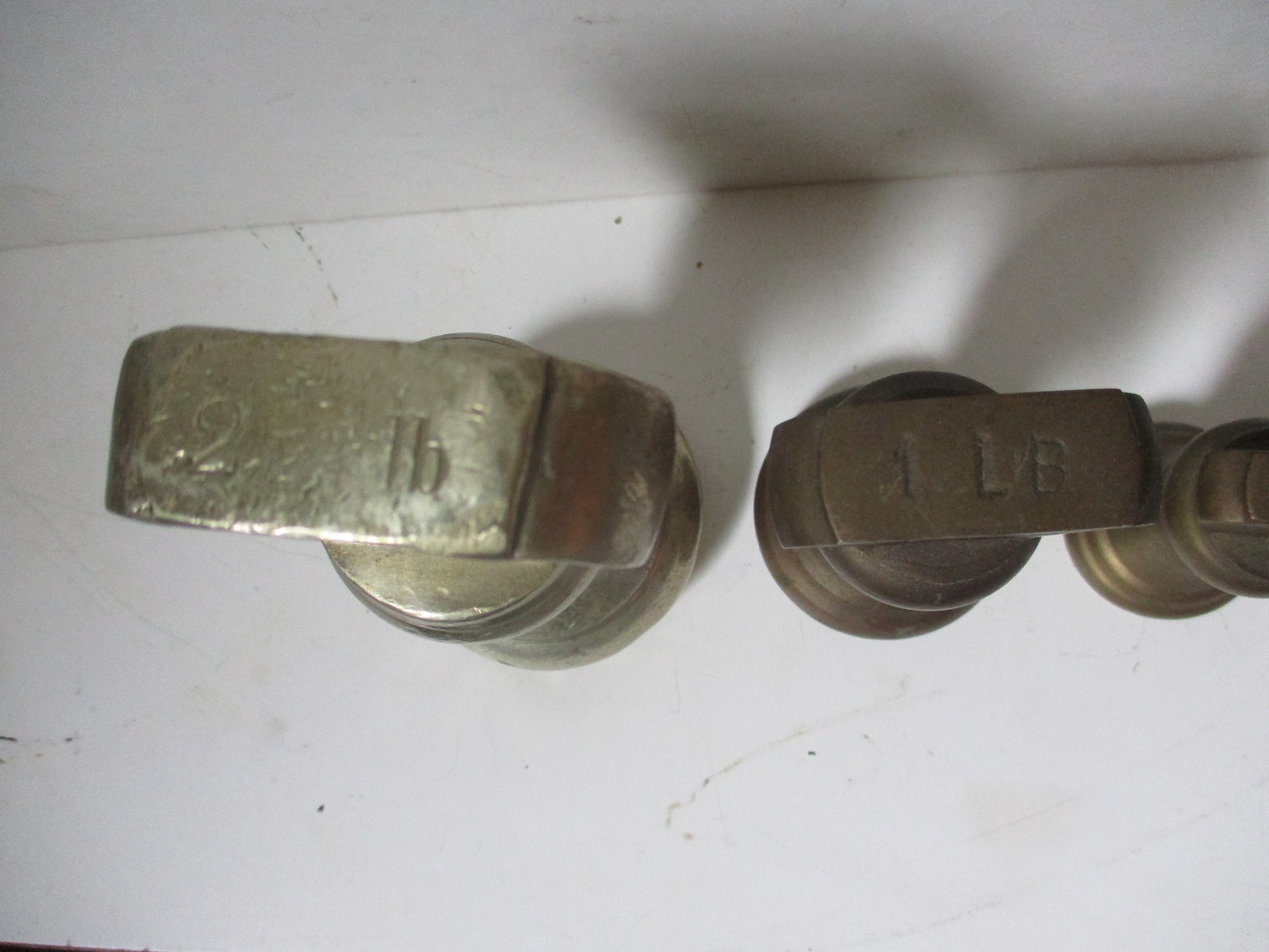 Brass Bell Shaped Scale Weights - Antique 7 Piece Set From .5 Oz to 2 ...