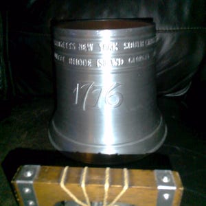 Seymour Mann Pewtertone 1776 Large Form Ice Bucket and Cooler in Shape ...