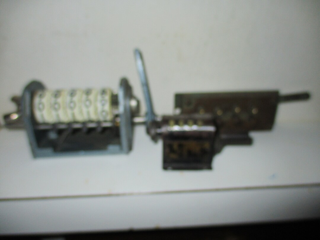 Mechanical Production / Attendance Counters - Three Vintage 4 and 5 ...