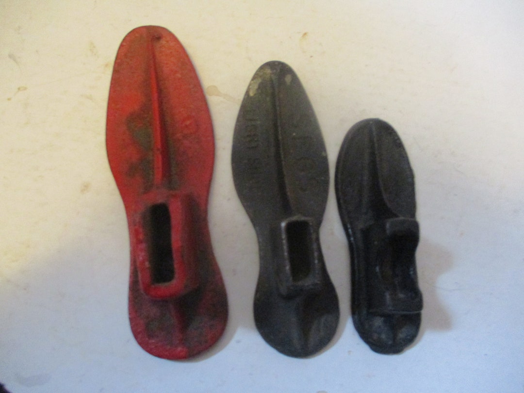 Cobbler or Shoemaker Forms - Set of 3 Cast Iron Anvil Shoe Forms - 6 ...