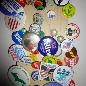 Massive 110+ Set of Vintage Political Pins - 1930s to Now - President ...