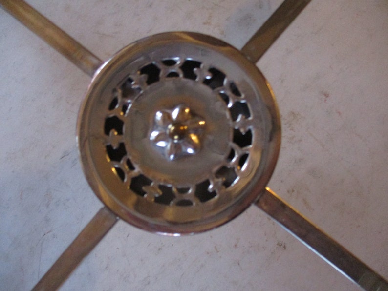 Silverplate Trivet Candelabra - Adjustable Form - Edwardian Trivet or ...