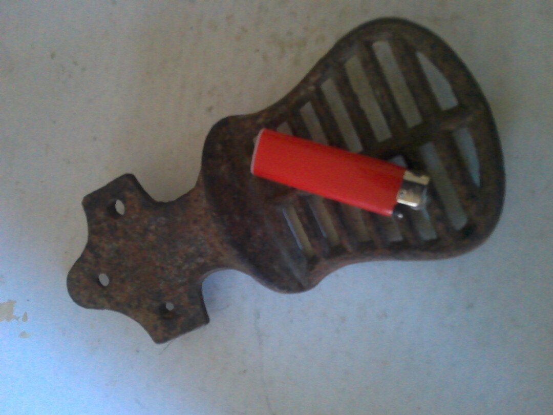 Antique Cast Iron Carriage Step - Rare Grill Grate Style Footrest That ...