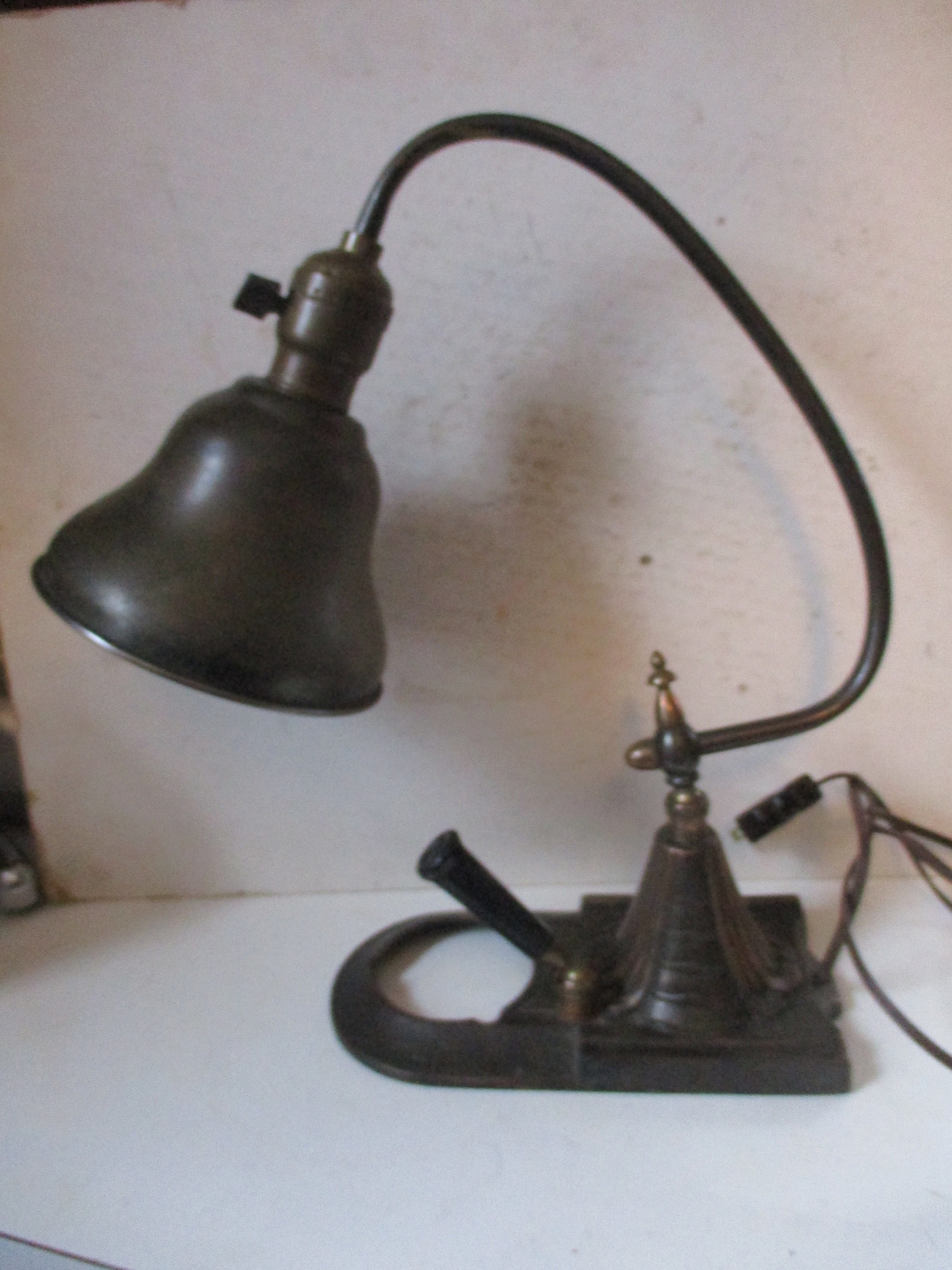 Accountants Lamp - Antique Desktop Adjustable Spot Style Lamp With Pen ...
