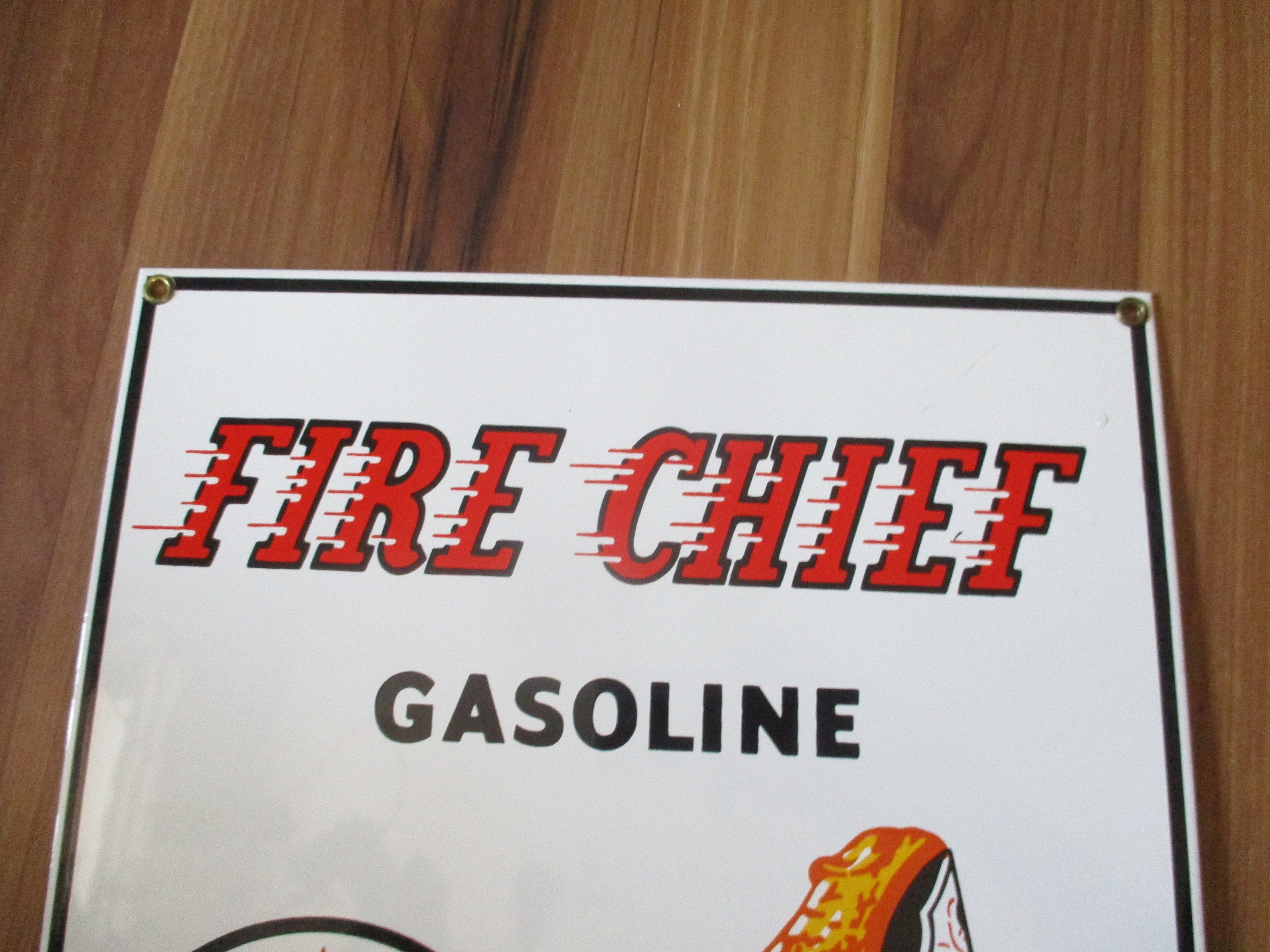 Texaco Fire Chief Gasoline Sign Large 1980s Ande Rooney - Etsy Canada