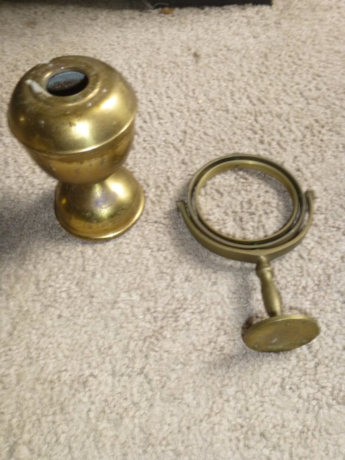 Gorgeous Gimbal and Oil Lamp Base in Solid Brass - Nautical Form Mounts ...