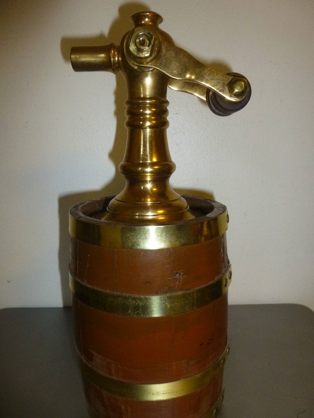 Cleveland Faucet Company Beer Tap - Rare Antique Brass and Wood Form ...