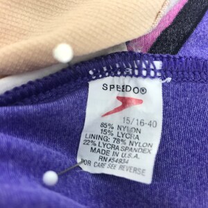 Vintage Late 80s-early 90s Speedo Bright Graphic One-piece Bandeau ...