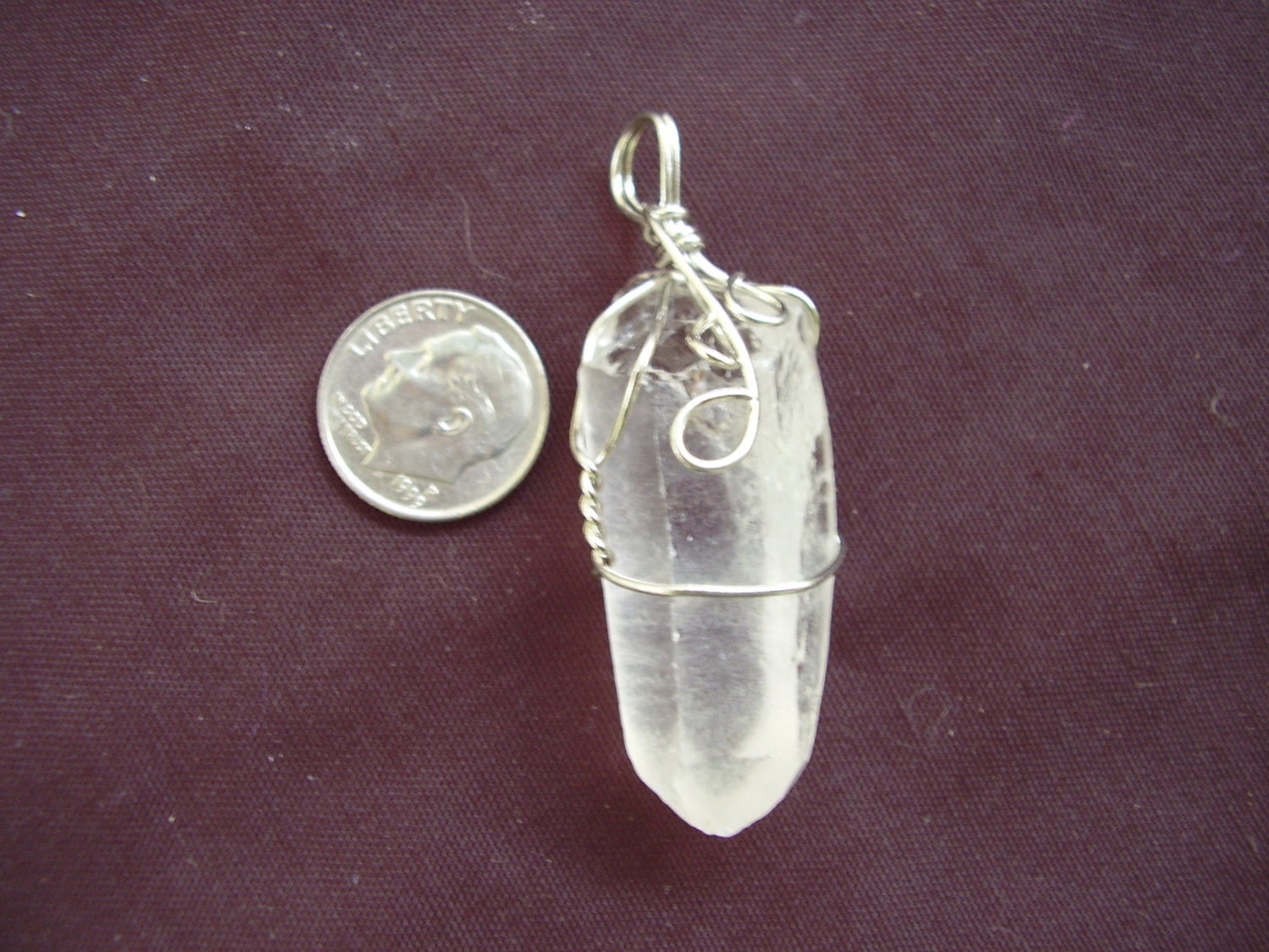 Large Wire Wrapped Single Point Crystal - Etsy