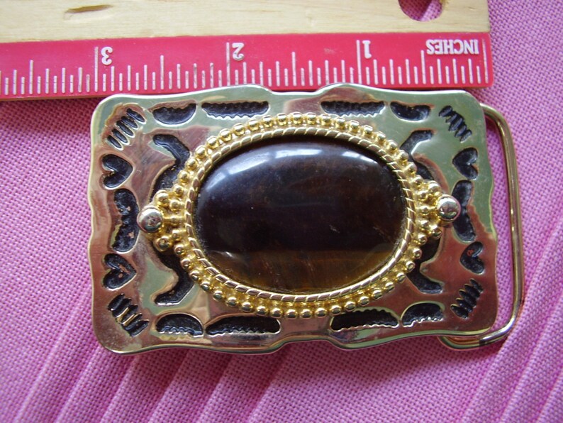 Large Unisex Gemstone Belt Buckle - Etsy