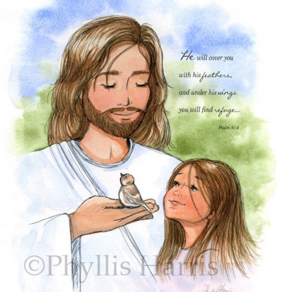 Jesus and Sparrow - Etsy