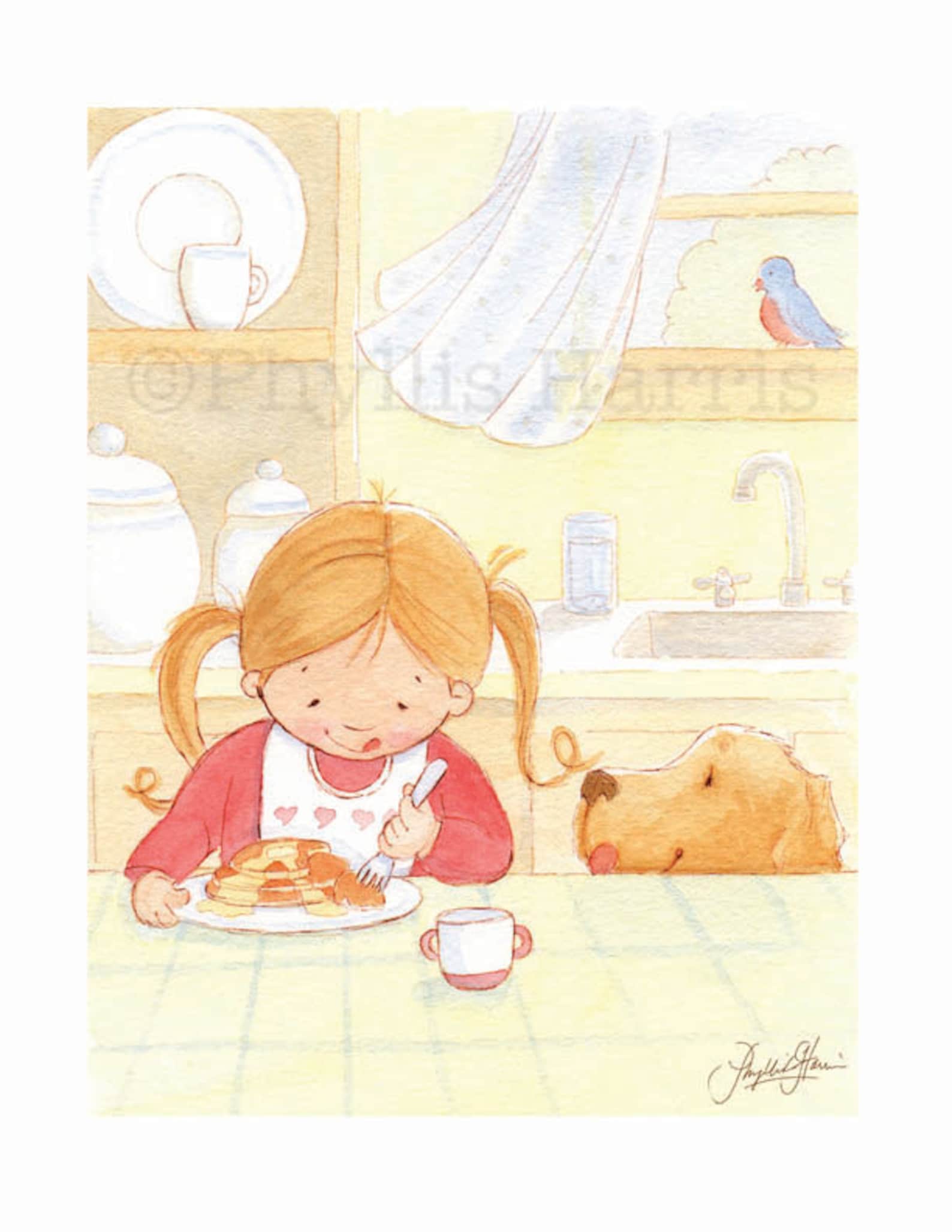 Children's Room Art Breakfast With My Best Friend - Etsy