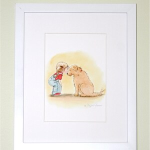 Children's Wall Art Print - First Love Illustration - Brandy and Emma ...