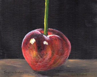 Cherry / Still Life Painting / Kitchen Art / SFA Still Life / Original ...