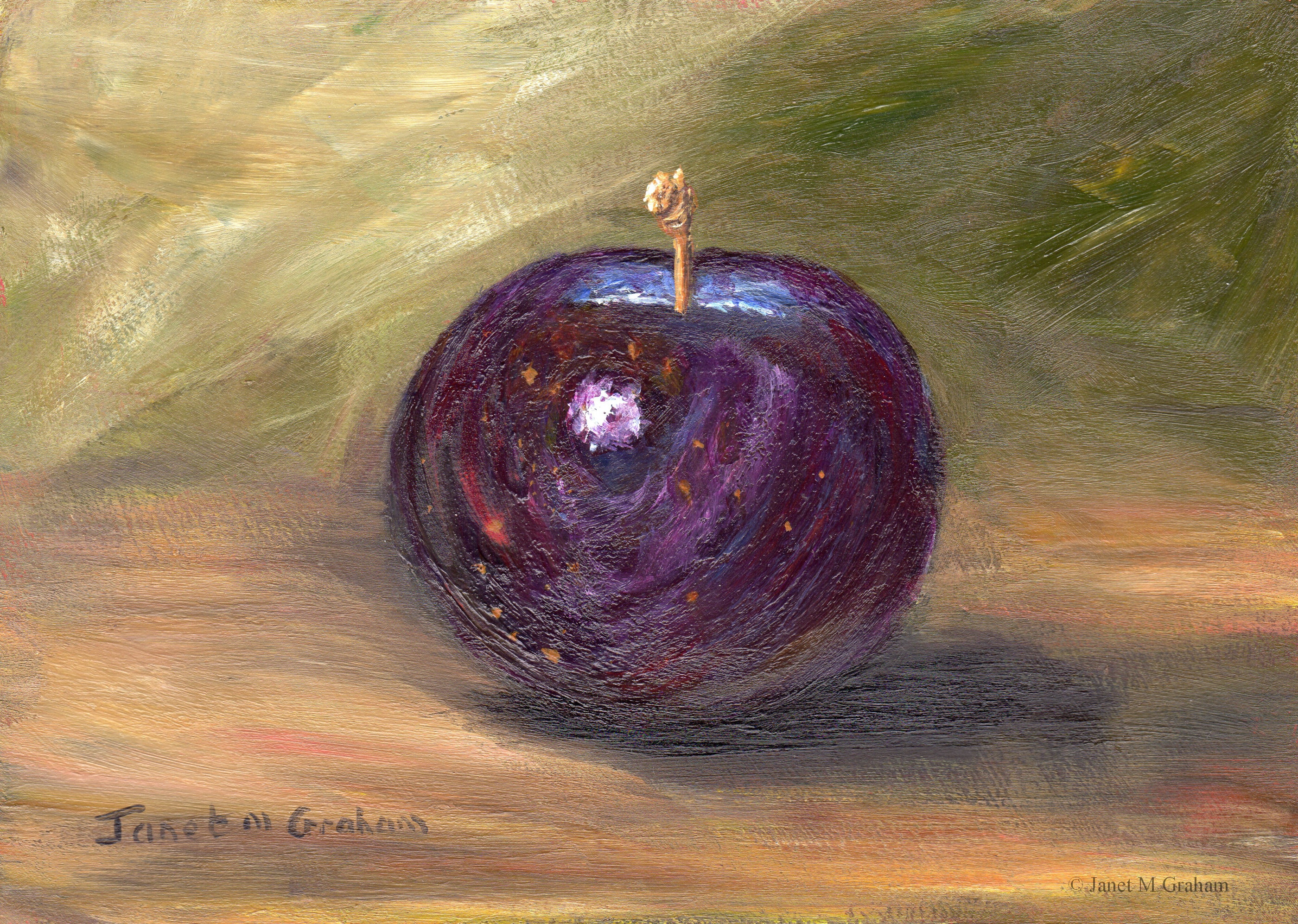 Plum/ Still Life Painting / Kitchen Art / SFA Still Life / Original ...