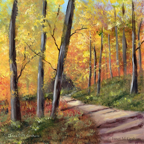 Fall Landscape Painting - Etsy