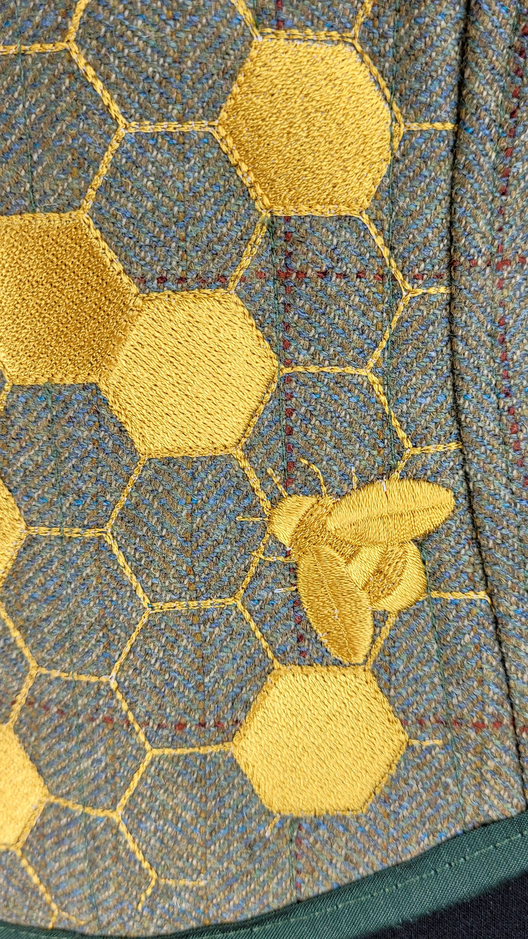 Moss Green Lancashire Tweed Waspie Corset With Bee Hive - Etsy