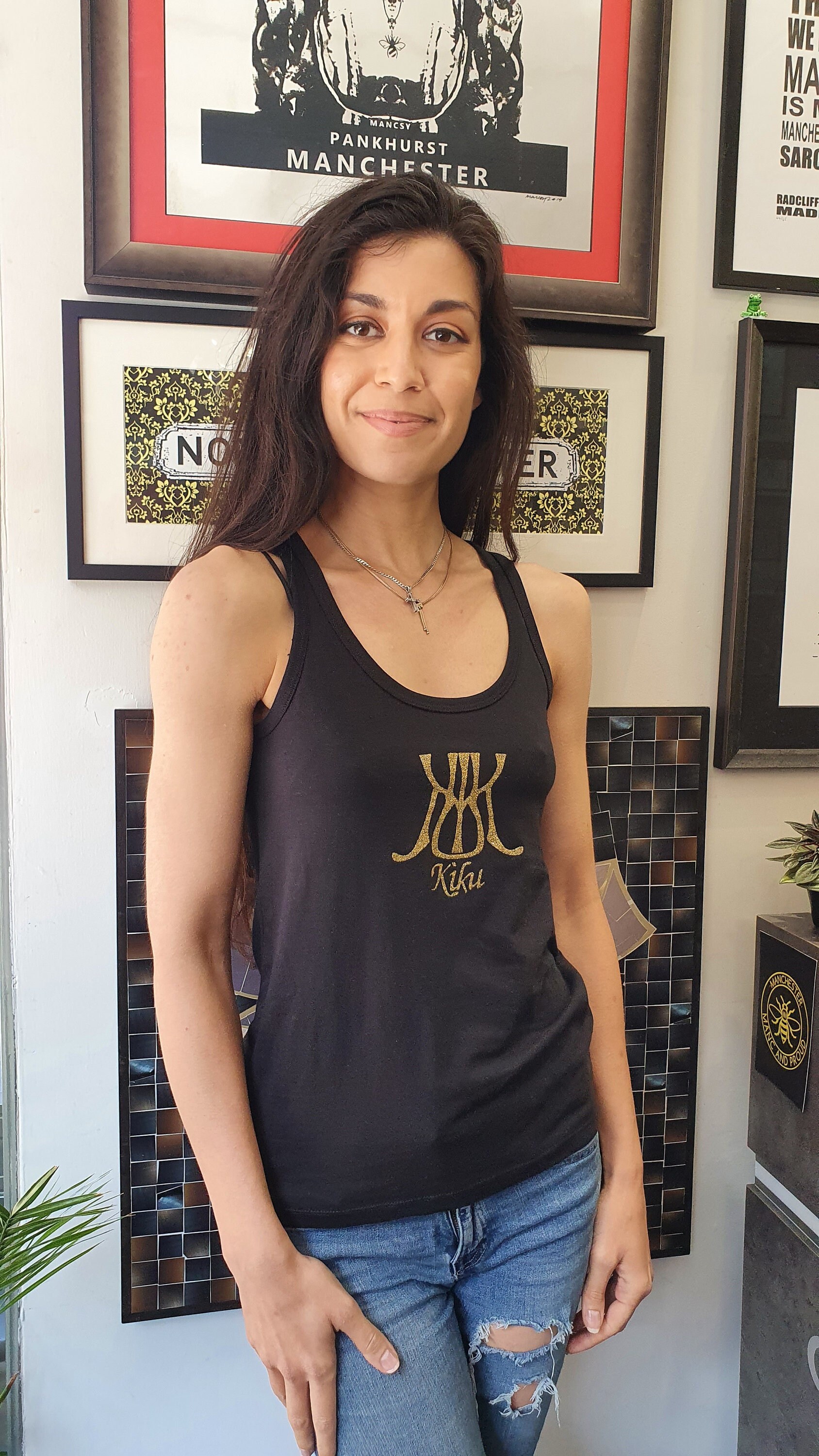 Black Stanley / Stella Dancer Kiku Logo Loose Tank Top Vest - Etsy
