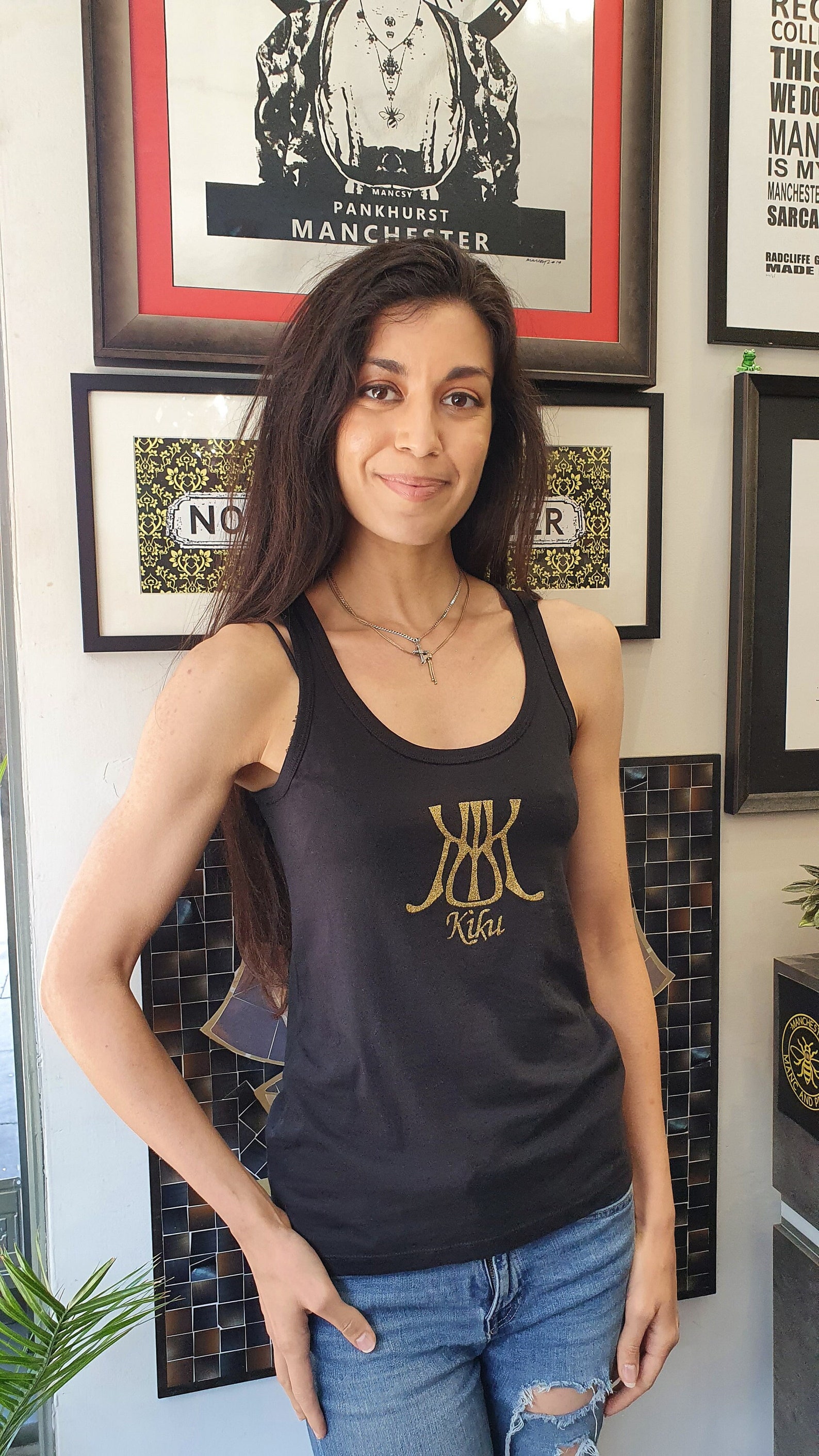 Black Stanley / Stella Dancer Kiku Logo Loose Tank Top Vest - Etsy