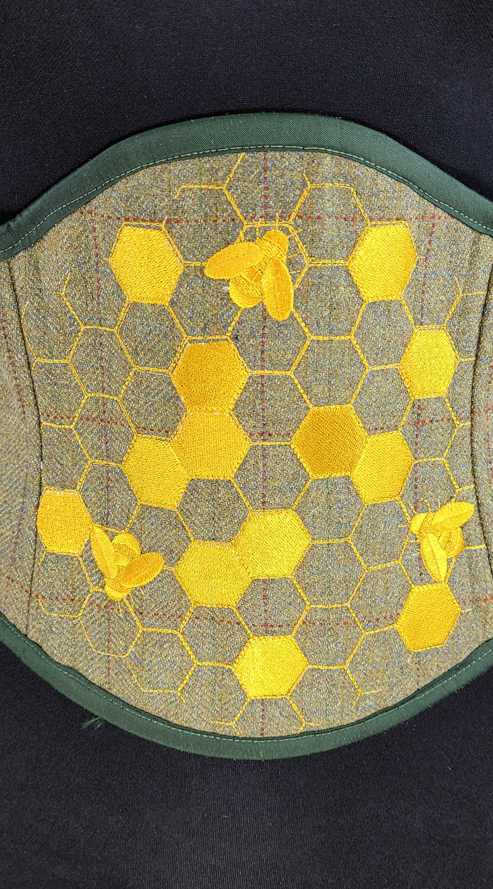 Moss Green Lancashire Tweed Waspie Corset With Bee Hive - Etsy