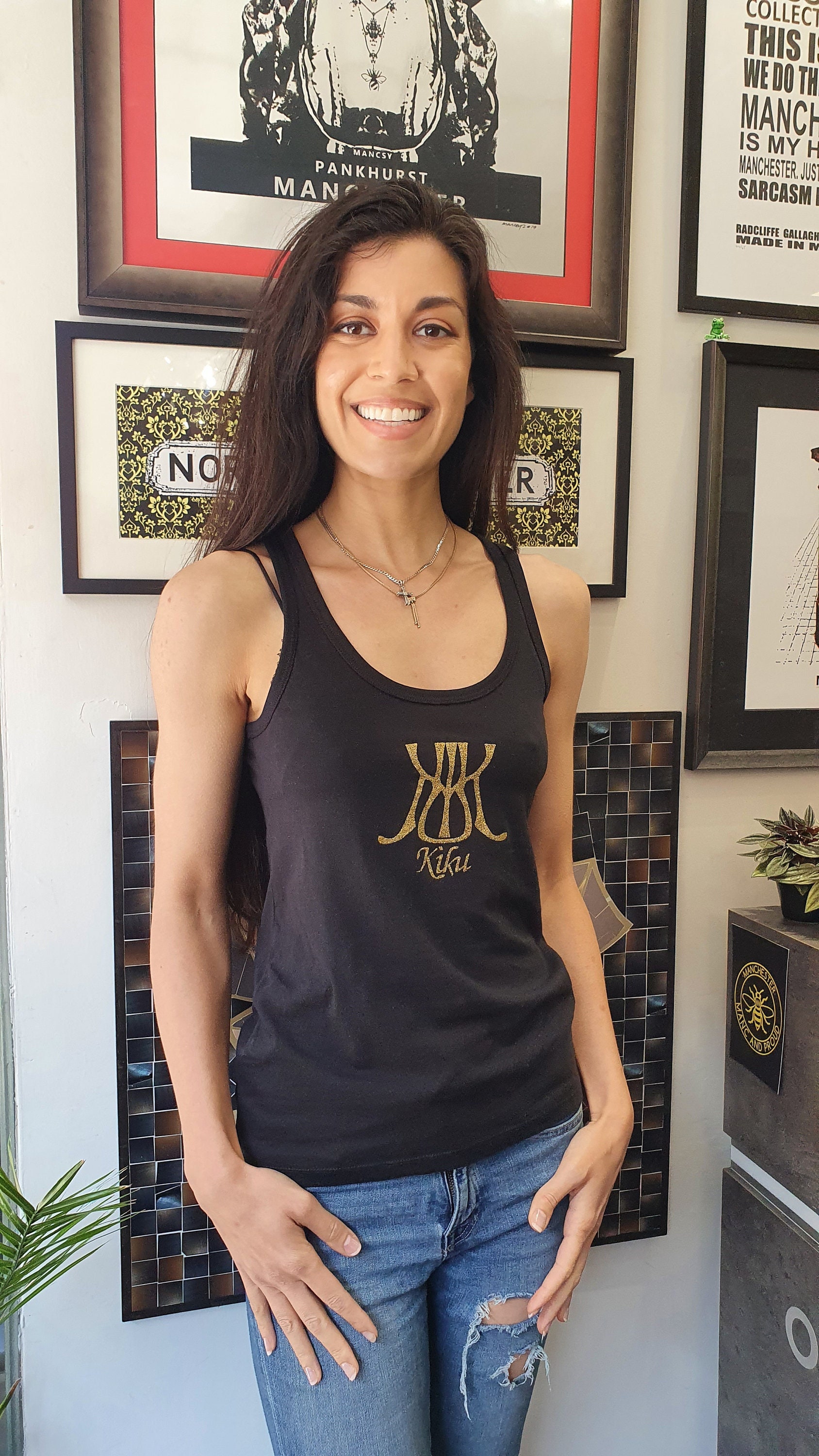 Black Stanley / Stella Dancer Kiku Logo Loose Tank Top Vest - Etsy