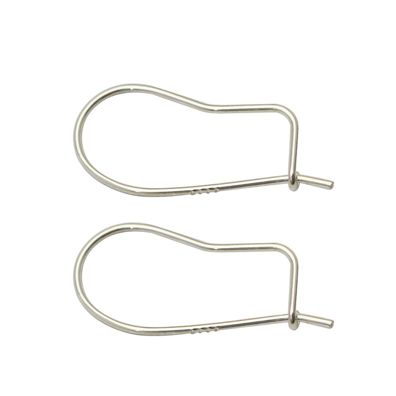 Sterling Silver Kidney Wire Earring With Partial Loop Earring - Etsy