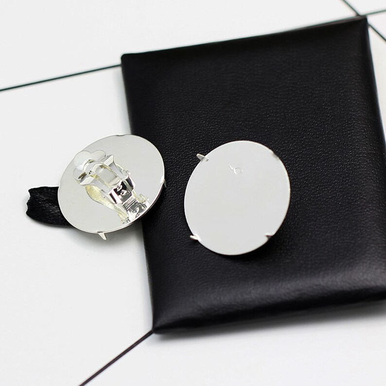 Copper Metal Clip-on Earring Components Flat Pressure Base Ear | Etsy