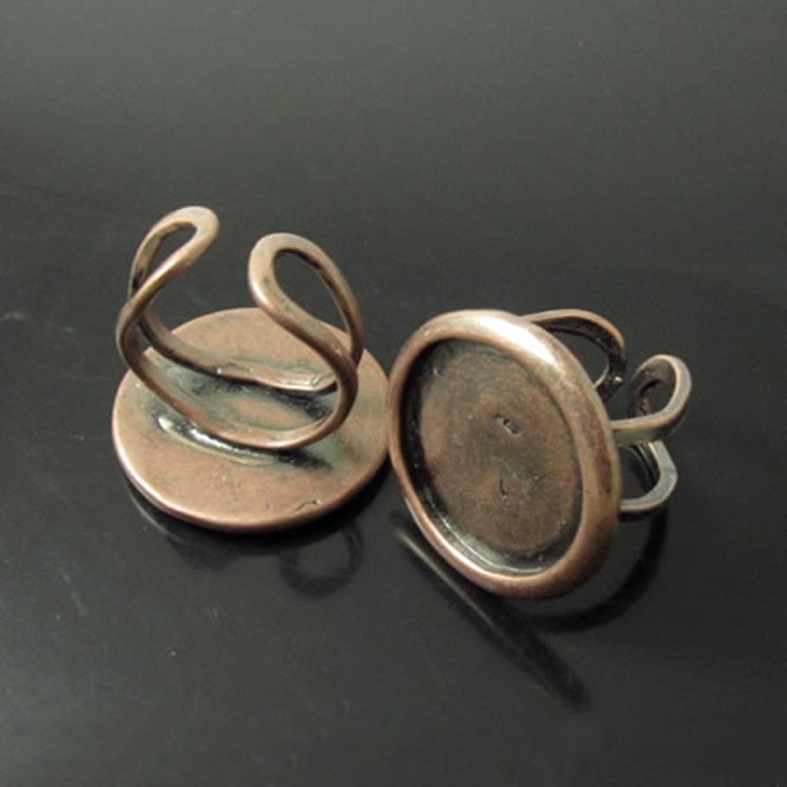 Brass Bezel Ring Base Cabochon Setting With 20mm Round Tray - Etsy