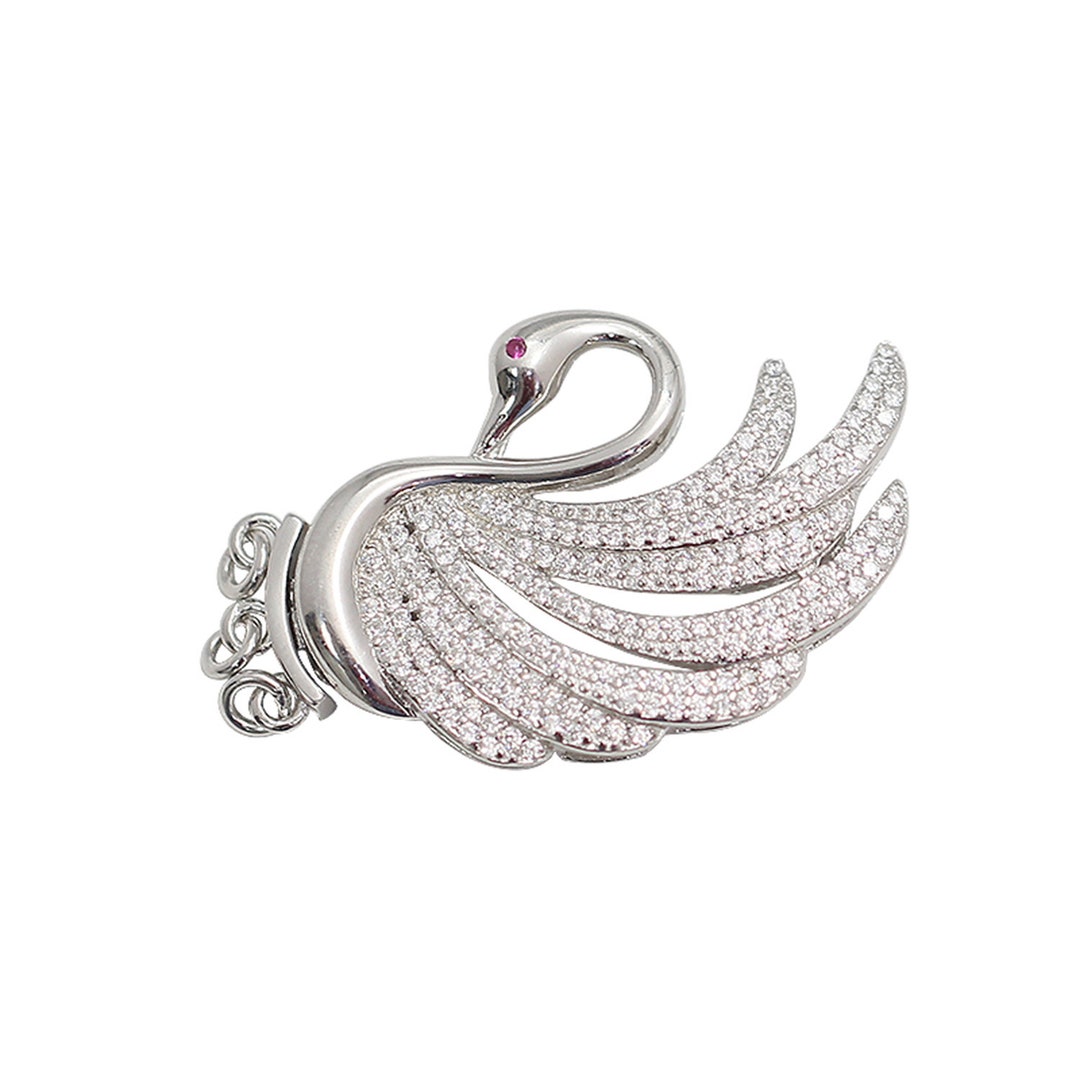 Swan Wedding Clasp Sterling Silver 6-strand Pearl Swan - Etsy