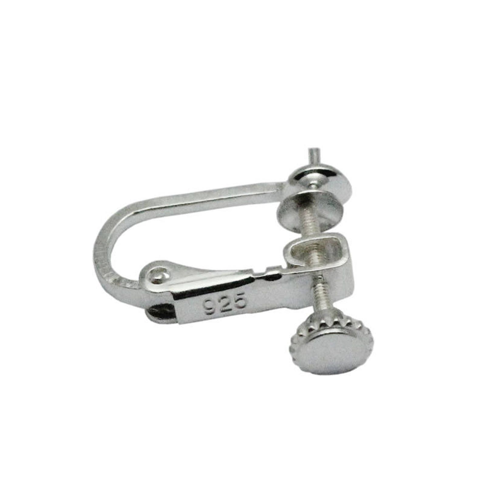 Screw-back Ear Clip Earring Findings for Non Pierced Ears 925 - Etsy