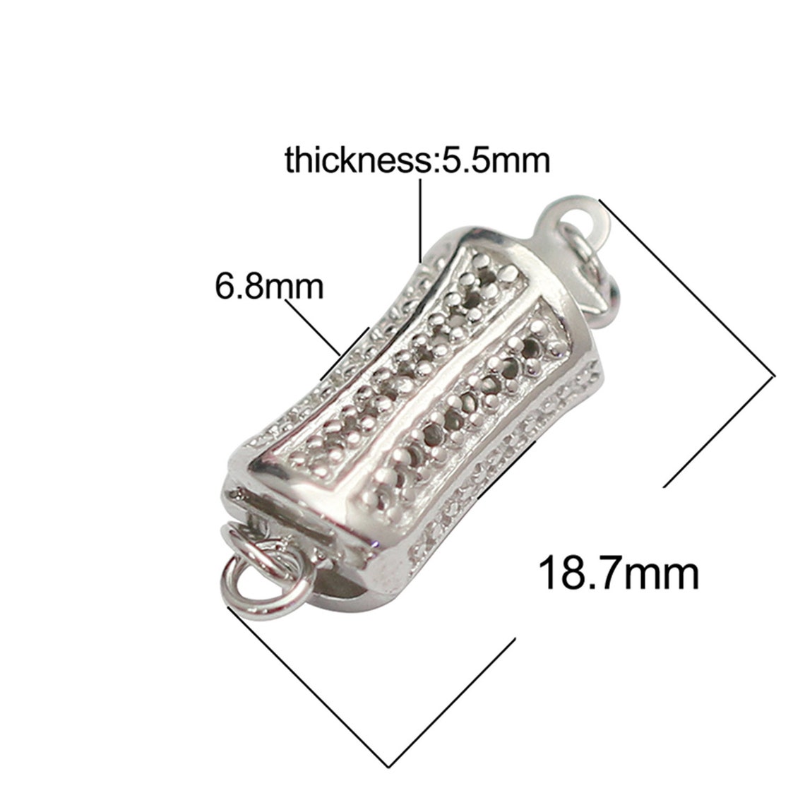 Multi Strand Clasp 925 Sterling Silver Fold Over Clasp - Etsy