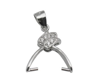 Large Pendant Bails Handmade Jewelry Findings 925 Sterling | Etsy