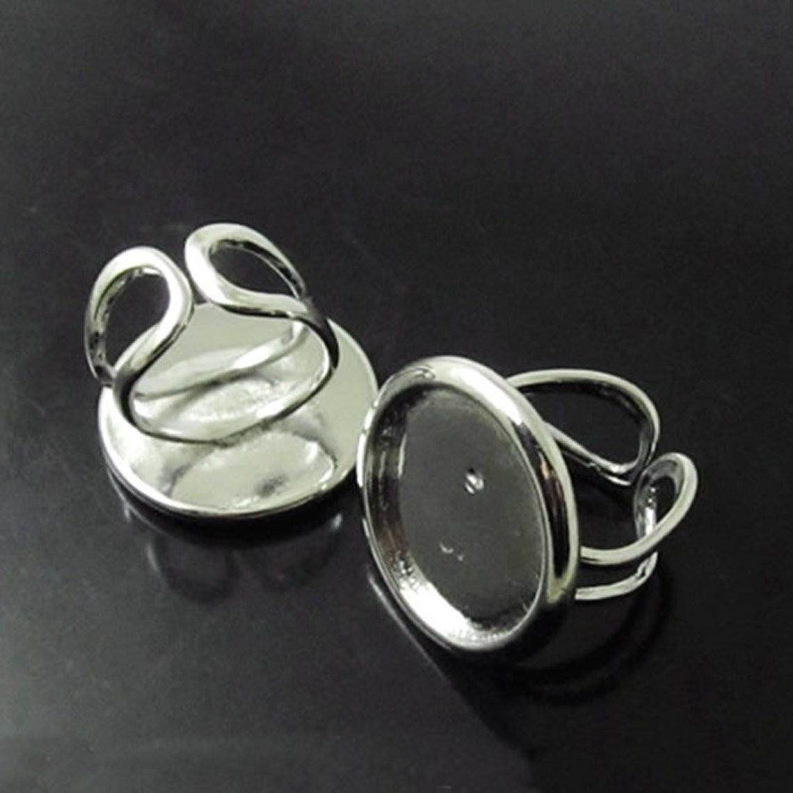 Brass Bezel Ring Base Cabochon Setting With 20mm Round Tray - Etsy