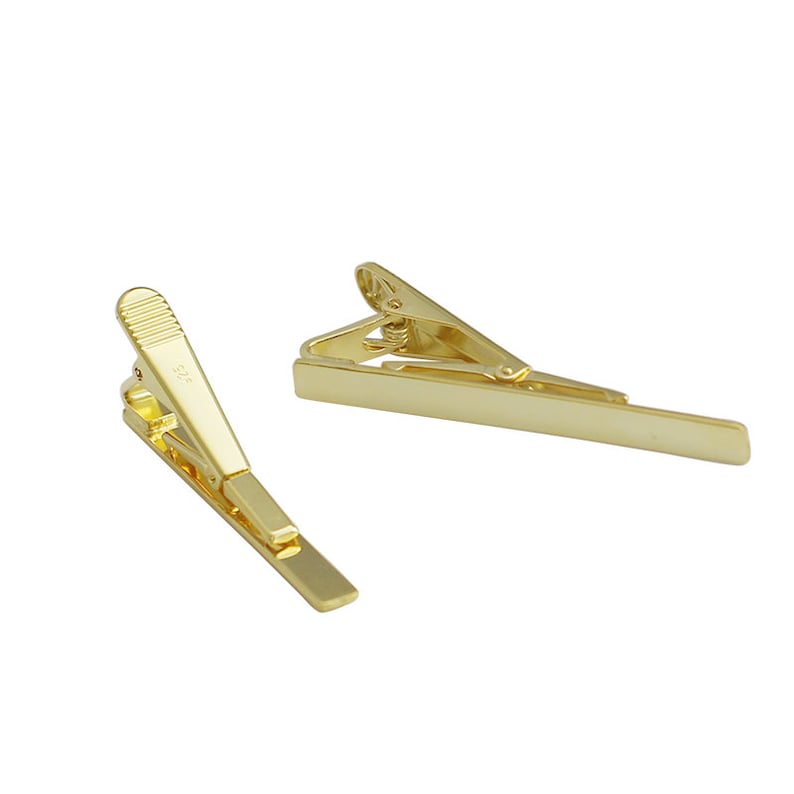 925 Sterling Silver Tie Clip Kit Tie Bar Personalized Tie - Etsy