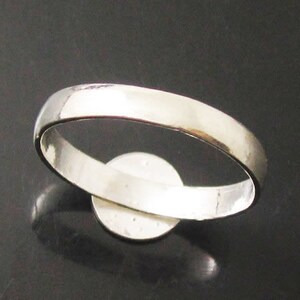 Free Shipping Solid 925 Sterling Silver Ring Base Solid 925 Silver Ring ...