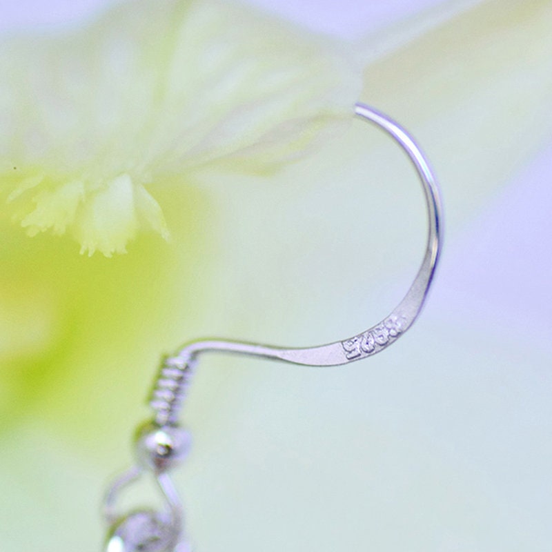Silver Earring Hooks 925 Sterling Silver Earring Hook Ear | Etsy