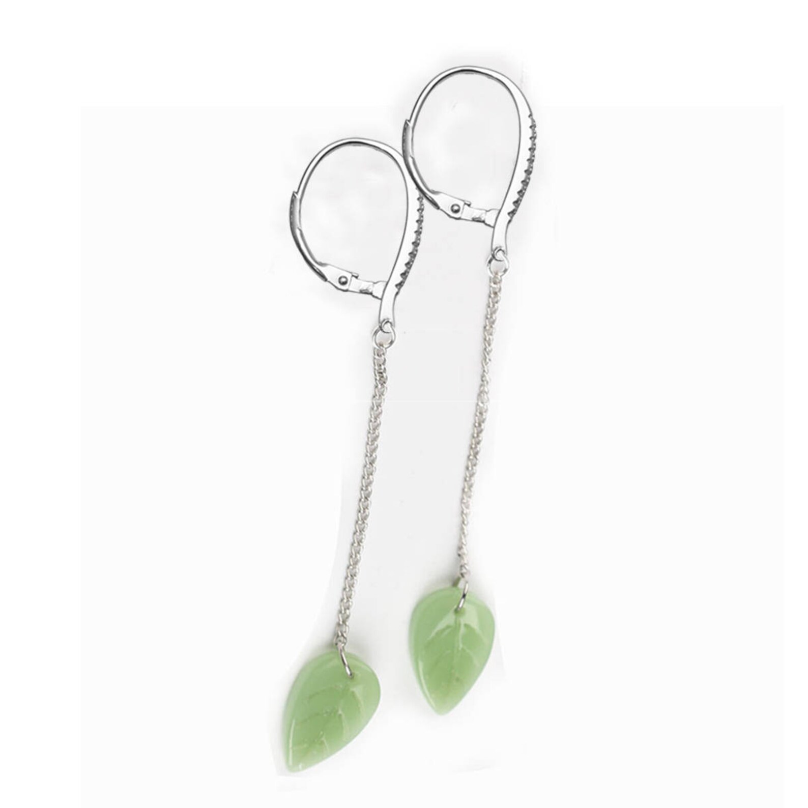 Genuine 925 Sterling Silver Lever Back Ear Drop Earring Silver - Etsy