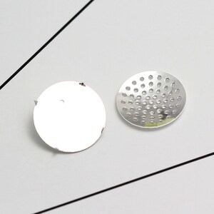 Copper Metal Clip-on Earring Components Flat Pressure Base Ear Clip DIY ...