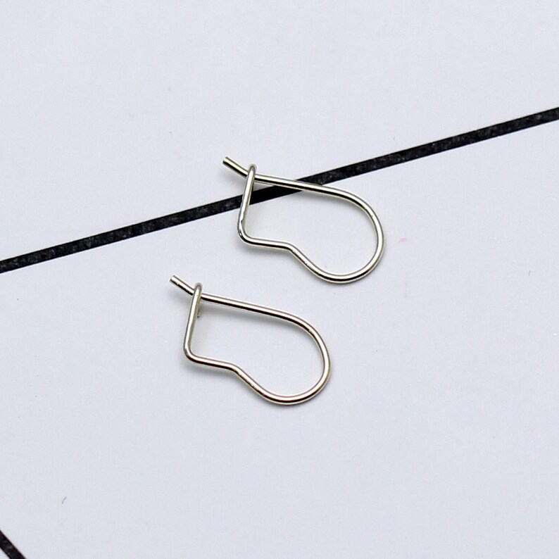 Earring Wires Ear Wires Sterling Silver Kidney Earring Wires | Etsy