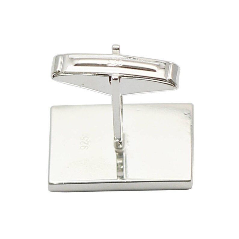 Solid 925 Sterling Silver Mens Cufflink Accessories Frence - Etsy