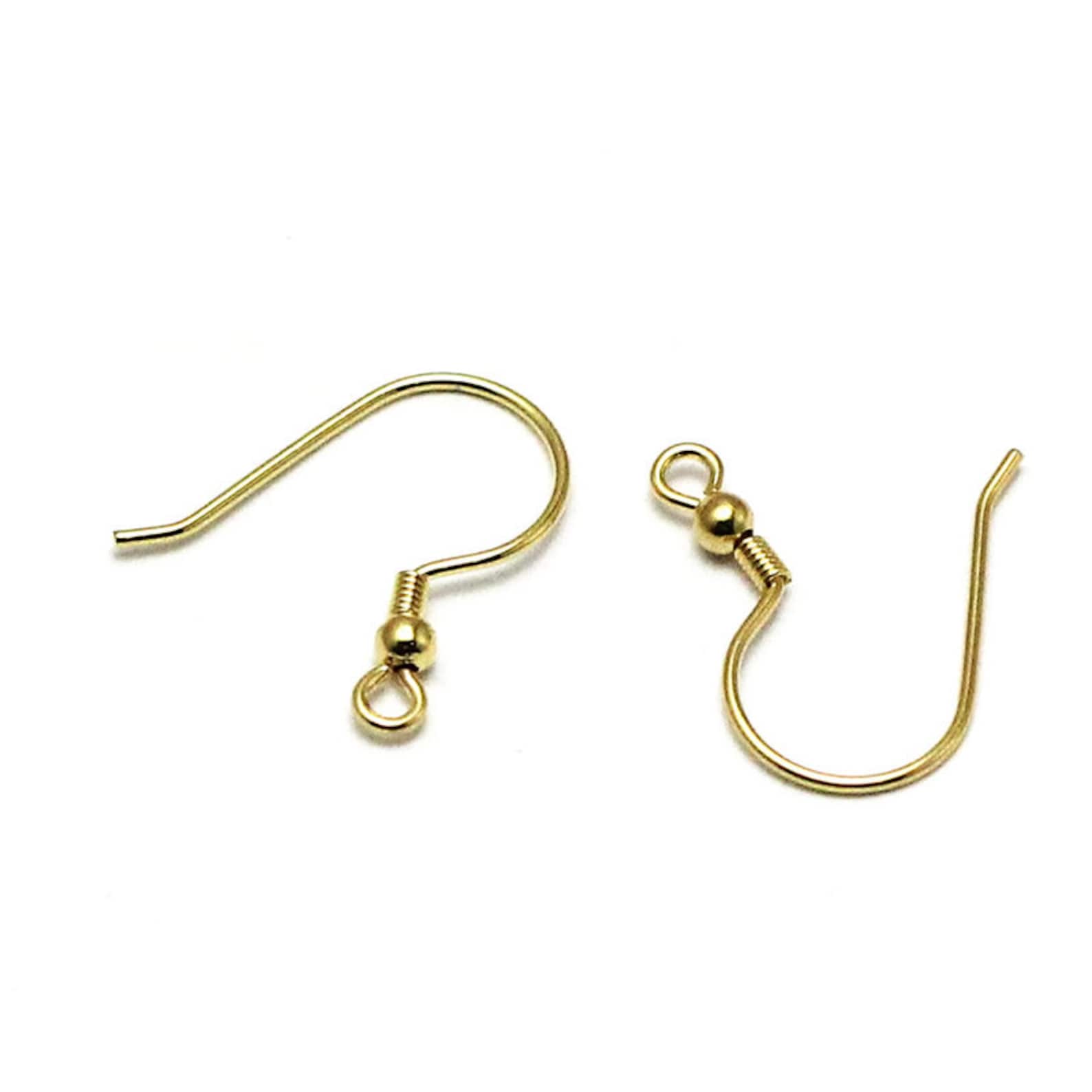 925 Sterling Silver Earring Hooks Ear Wires Round - Etsy