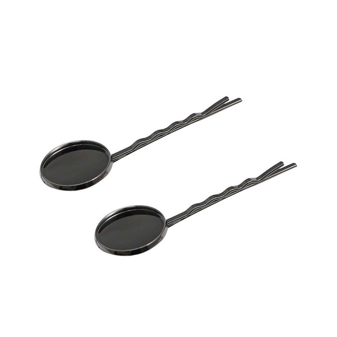 Hairpin Tray Base 20mm Diy Hairpin Round Pad Setting Hair - Etsy