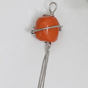Handmade Natural Red Coral Charms Pendants Sterling Silver - Etsy