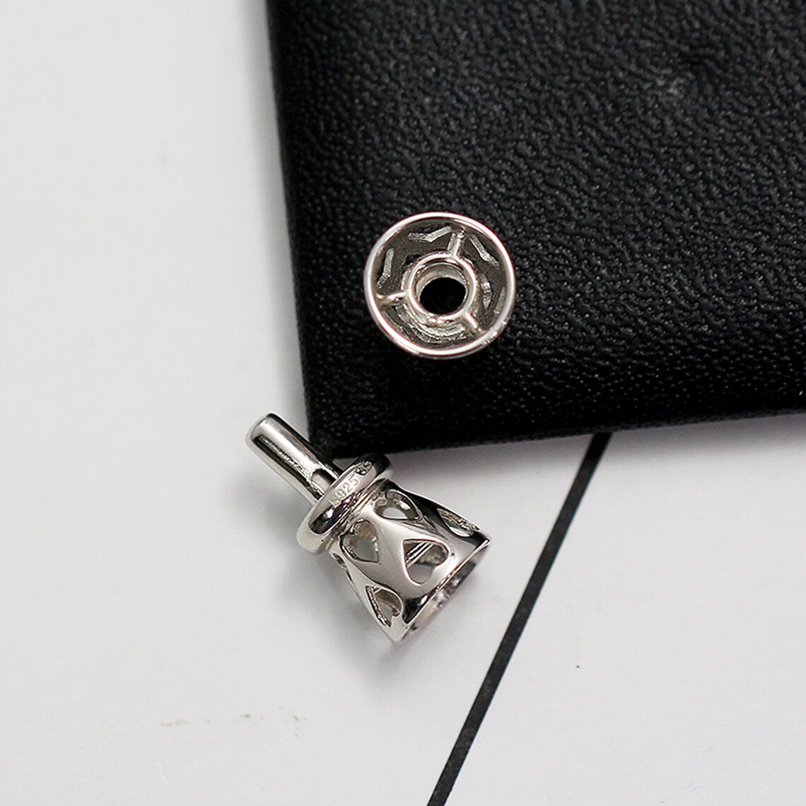 925 Silver Barrel Screw Clasp for Pearl Necklaces Making | Etsy