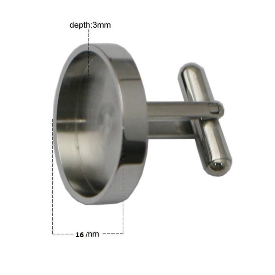 Stainless Steel Cuff Link Blanks French Cufflink Findings - Etsy